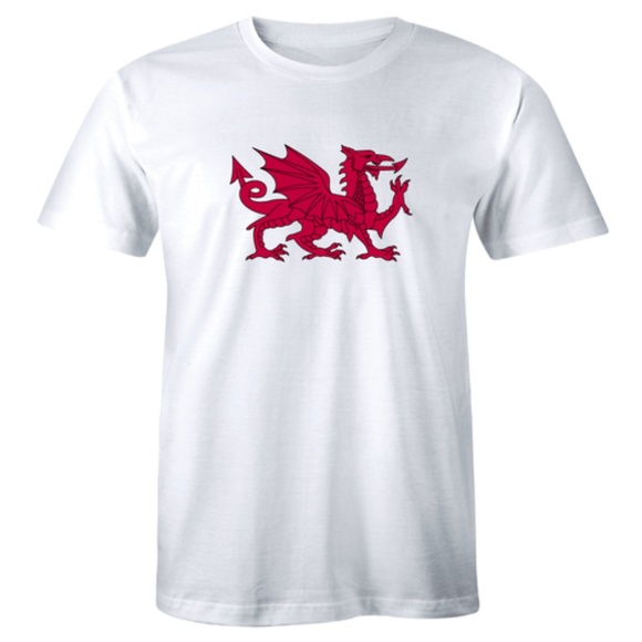 Half It | Shirts | Welsh Dragon Splatter Wales Football Mens Tshirt ...